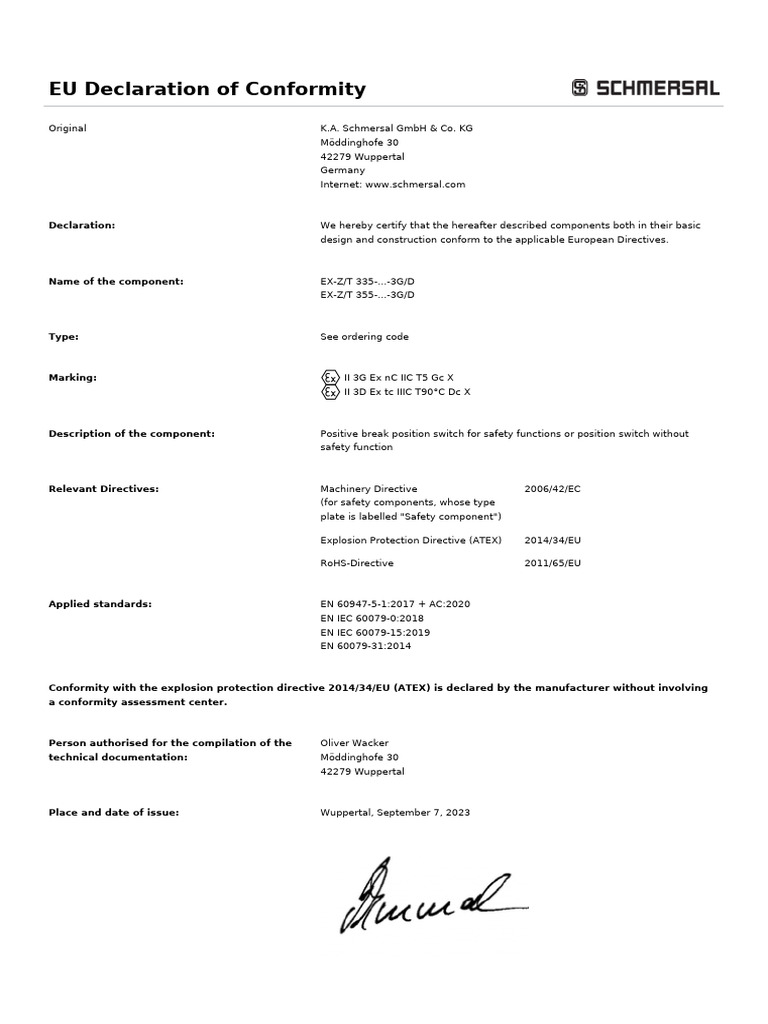 Conformity Declaration 101189296 Es 2025 04 01 | PDF | Occupational ...