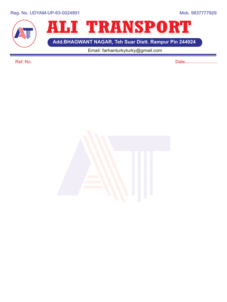 ALI TRANSPORT | PDF