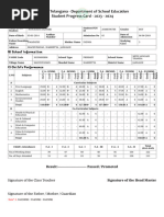 Department of School Education Class - 08 - Child-Wise Perforamnce of Formative Assessment | PDF