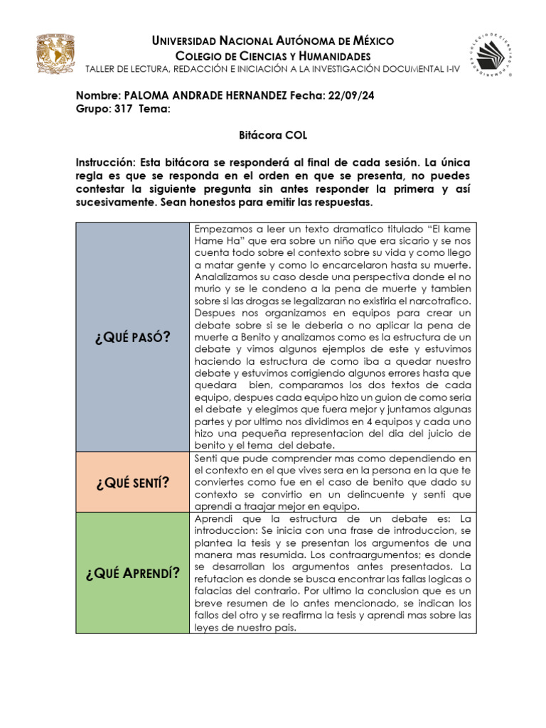 1 Bitácora COL Aprendiz | PDF
