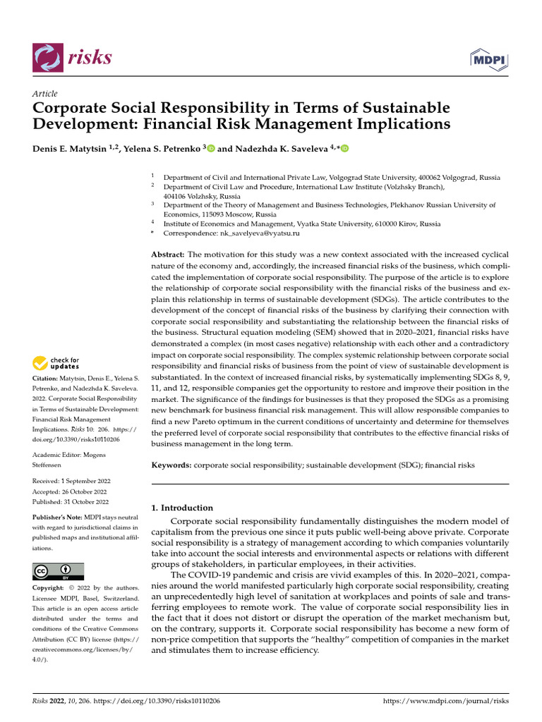 Corporate Social Responsibility in Terms of Sustainable 2f5dlwfl | PDF ...