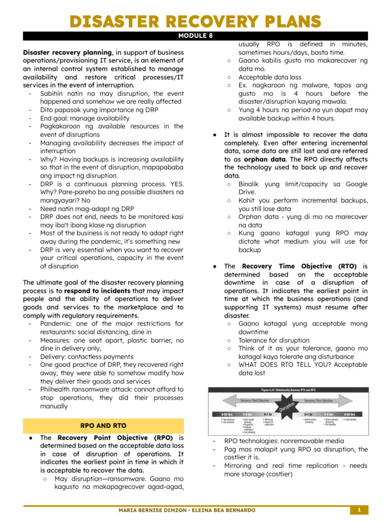 Disaster Recovery Planning Essentials | PDF | Computing | Information ...