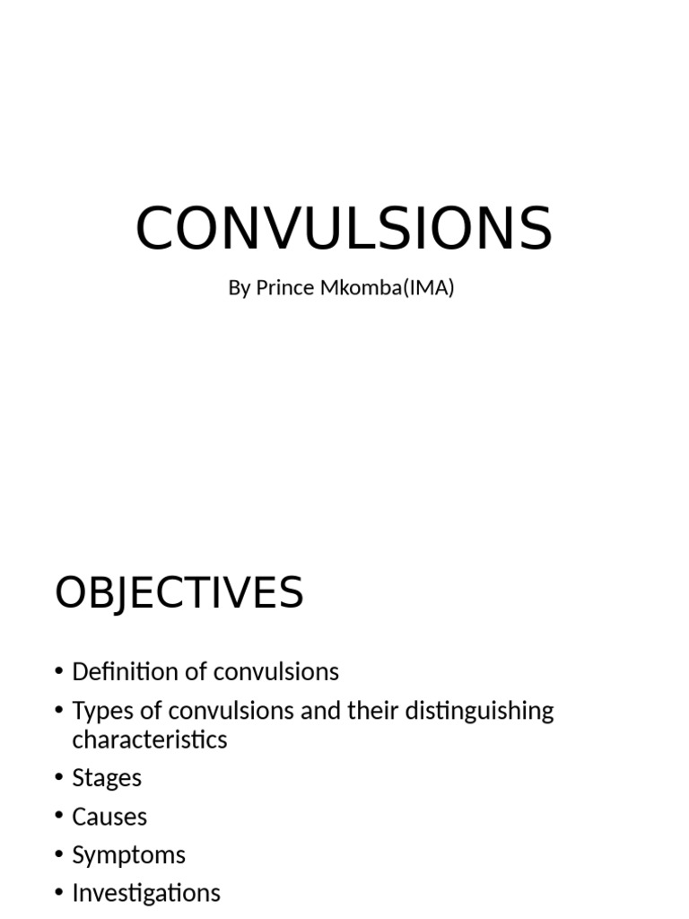 Convulsions | PDF | Disorders Causing Seizures | Physiology