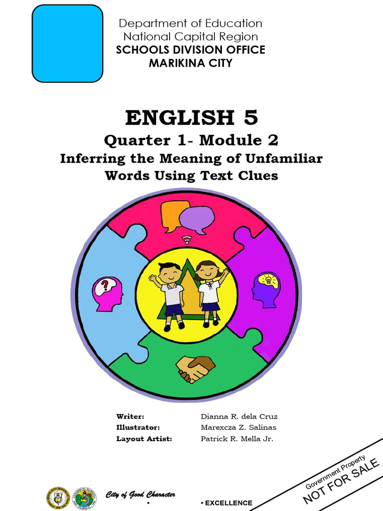 Inferring Word Meanings in English 5 | PDF | Reading Comprehension