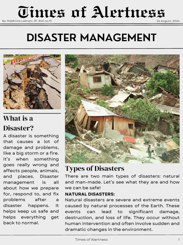 Disaster Management Overview and Tips | PDF | Air Pollution | Natural ...