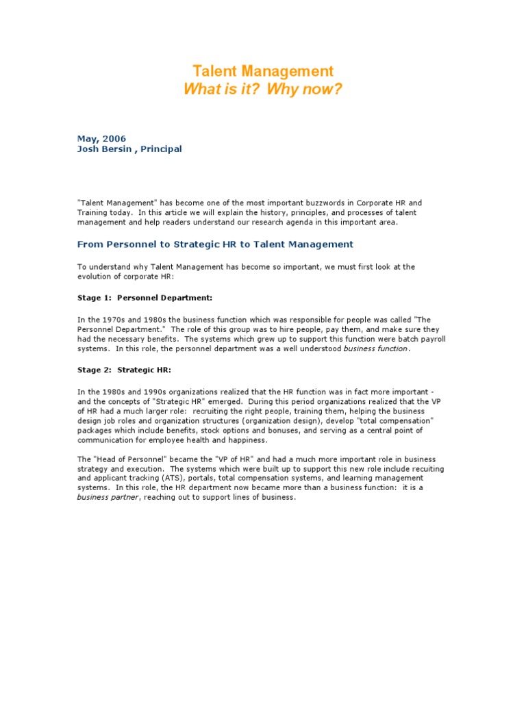Key Reference Articles | PDF | Competence (Human Resources) | Talent ...
