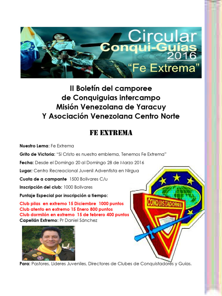 Camporee Conquiguias 2016: Fe Extrema | PDF | Biblia