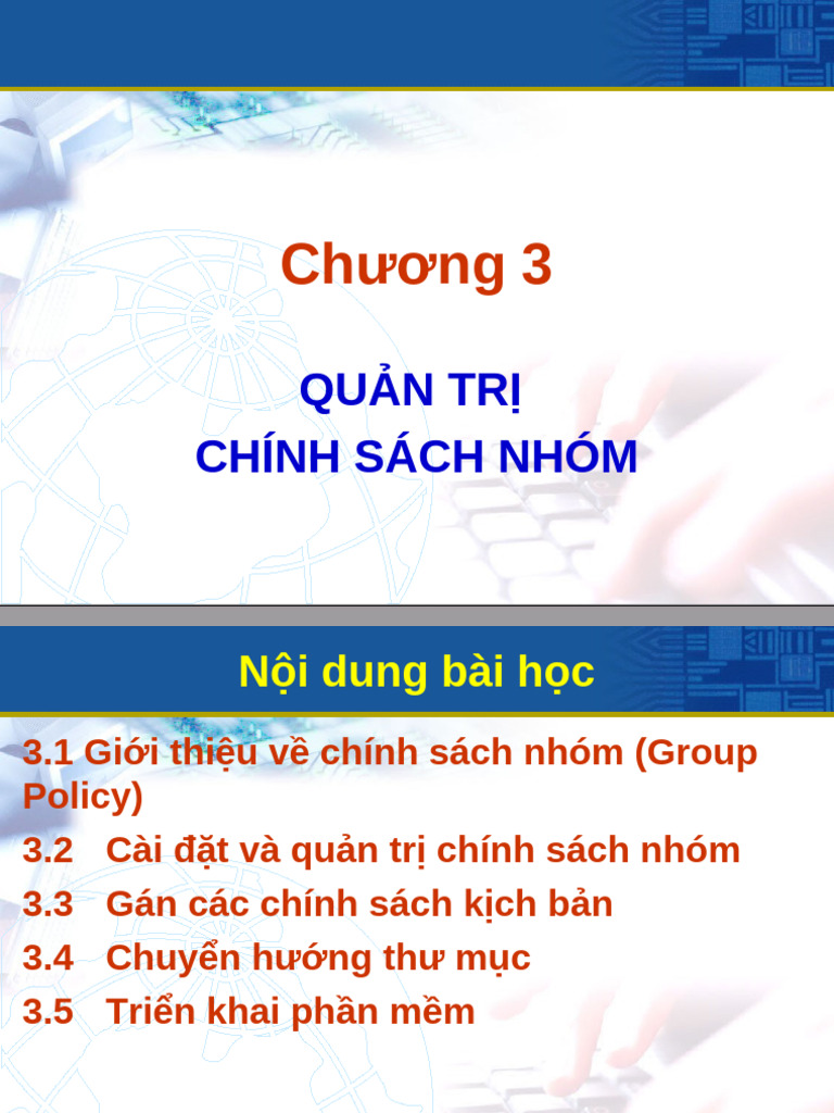 Chuong 03 - Quản trị chính sách nhóm | PDF