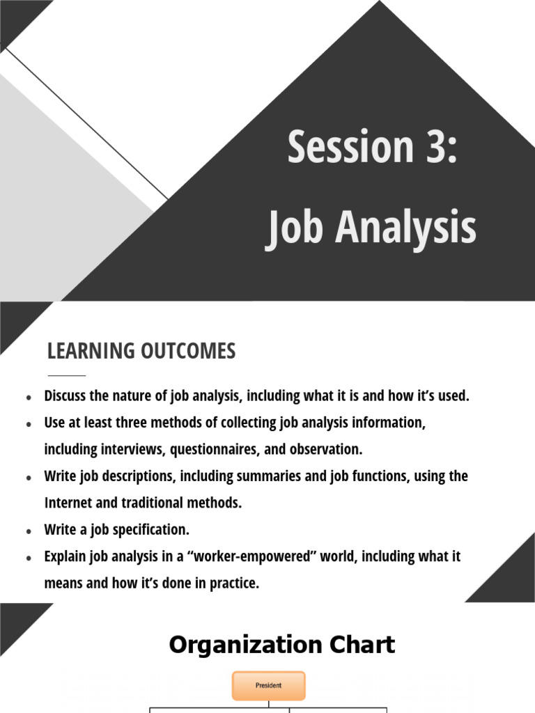 Session 3. Job Analysis (Ch4) | PDF | Information | Industrial And Organizational Psychology
