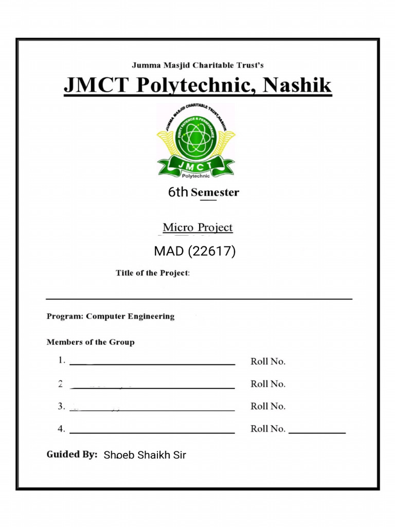 MAD First 3 Pages | PDF