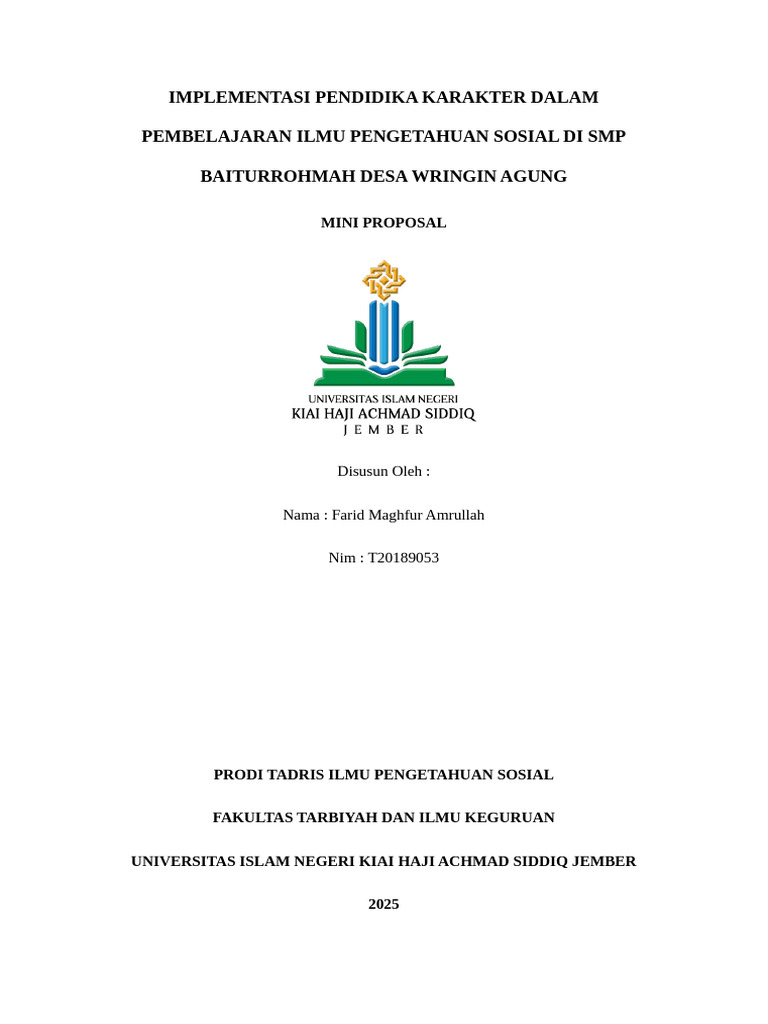 Mini Proposal 1 | PDF