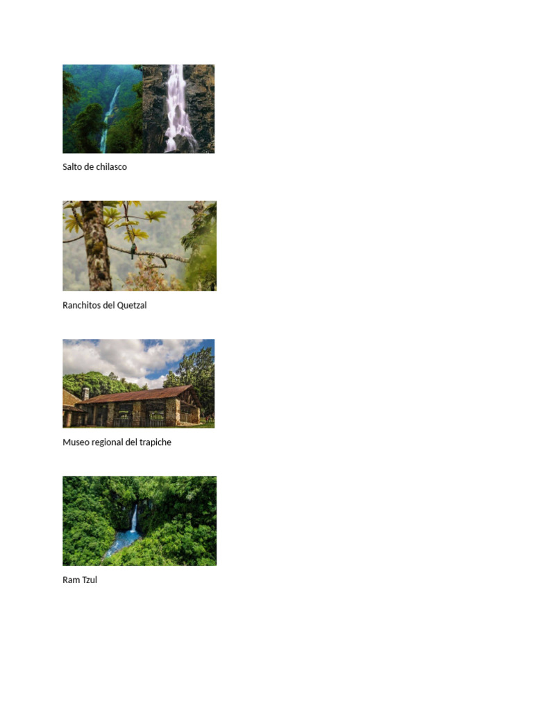 Baja Verapaz Lugares | PDF