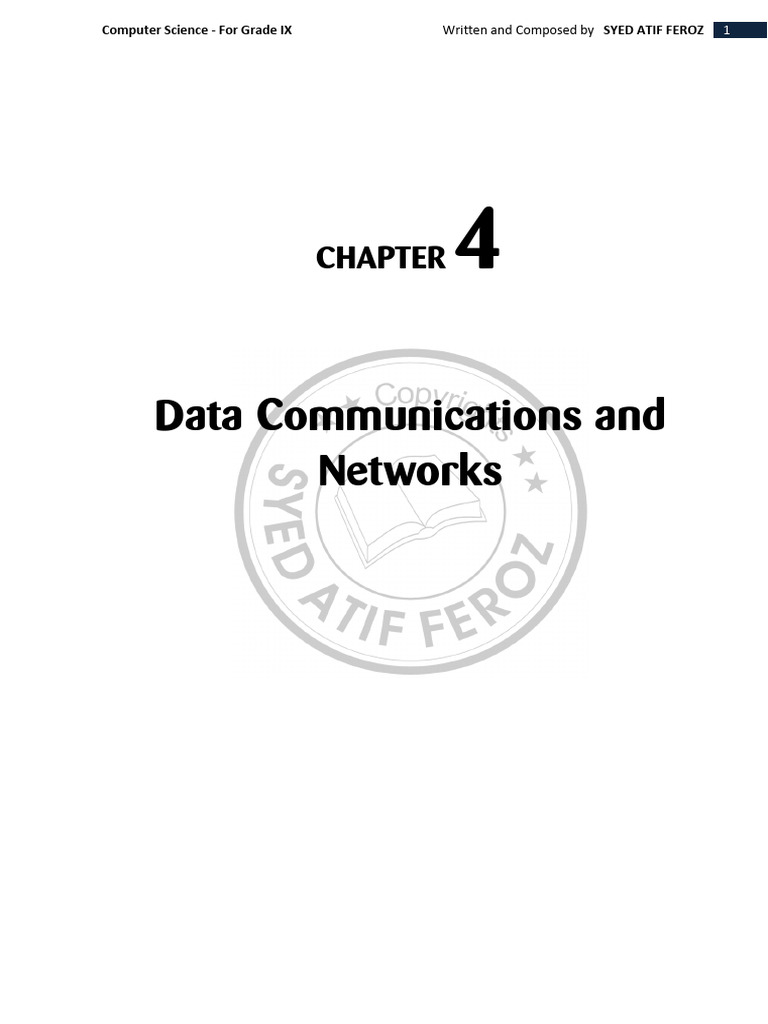 Chapter 4 - Data Communications & Network | PDF | Osi Model | Computer Network