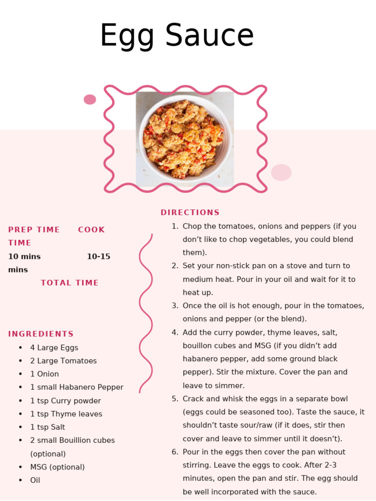 Recipe | PDF