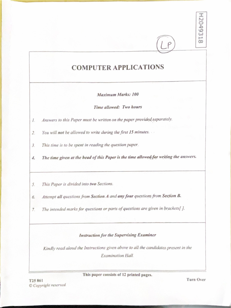 CS 2025 Boards Paper | PDF