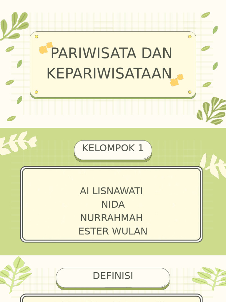 Hijau Imut Sederhana Laporan Kelompok Presentasi - 20231130 - 234833 - 0000 | PDF