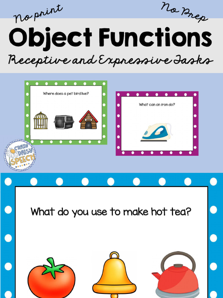 No Print Object Functions Object Descriptions | PDF