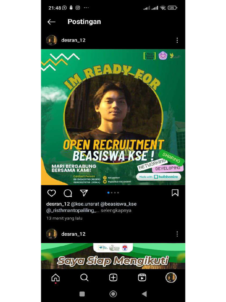 Bukti Upload Twibbon Dan Pamflet | PDF