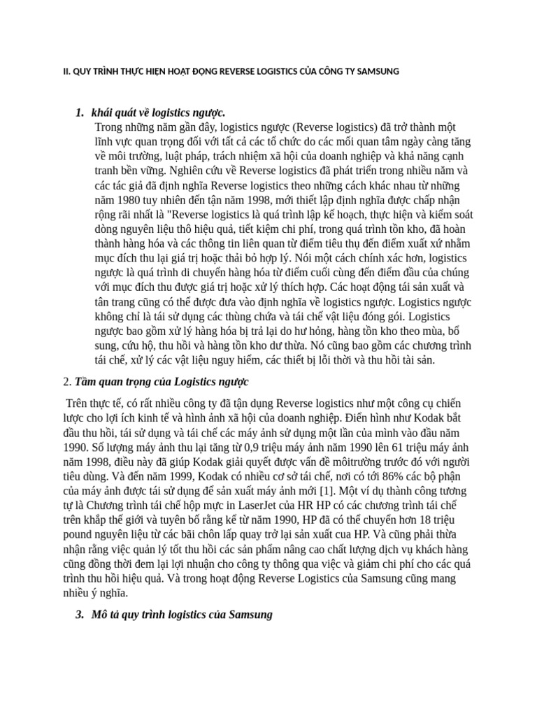 Reverse Logistics | PDF