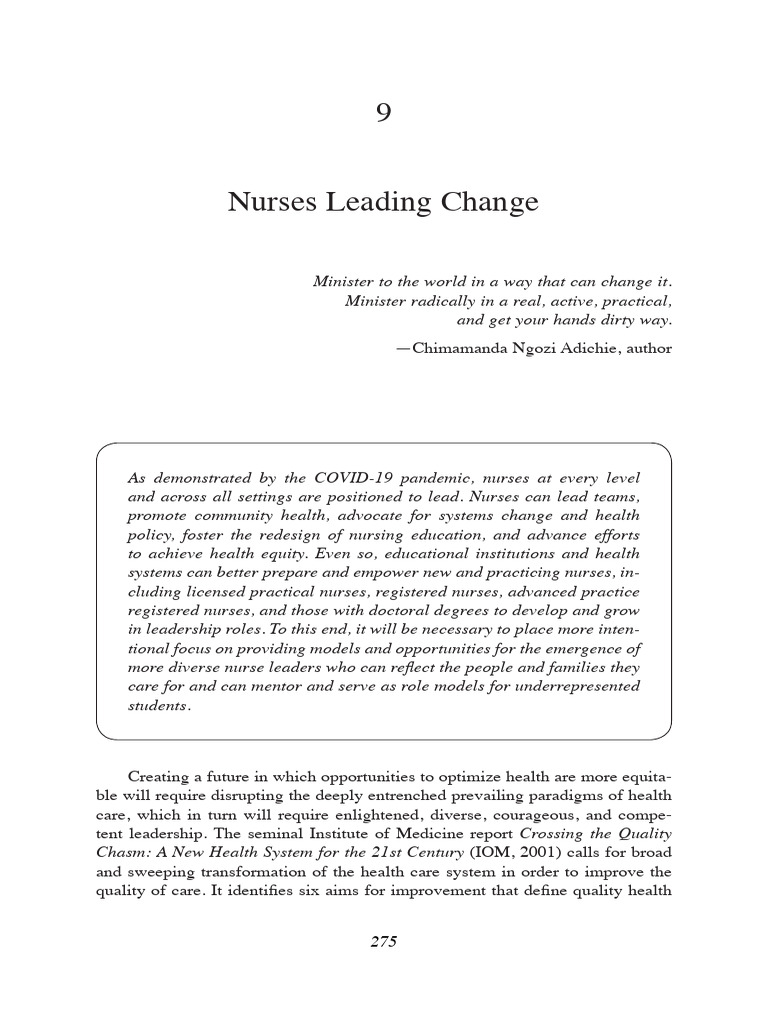 The Future of Nursing 2020 - 2030-Output | PDF | Nursing | Leadership