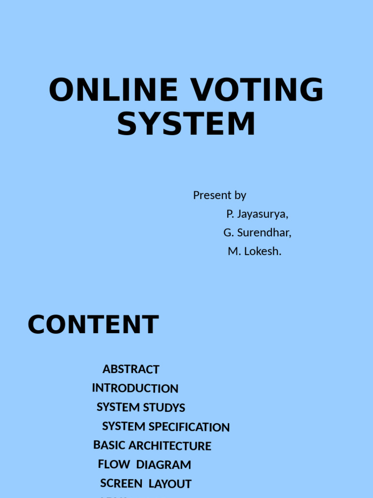 ONLINE VOTING S-WPS Office | PDF | Electronic Voting | Databases
