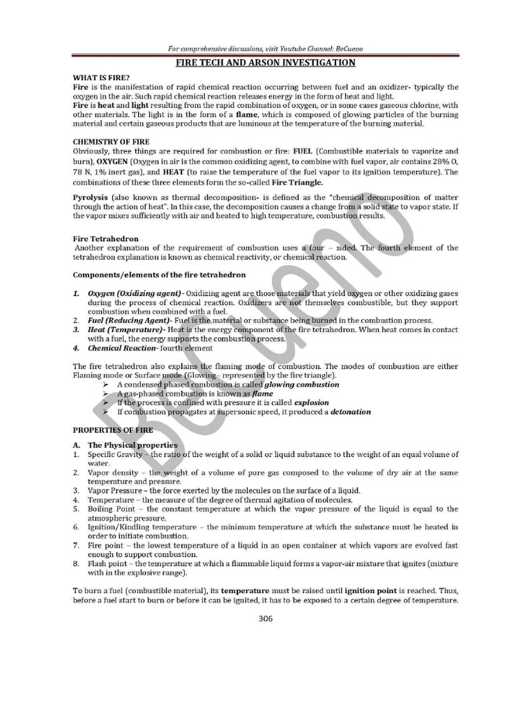 CDI6 Fire Protection and Arson Investigation | PDF