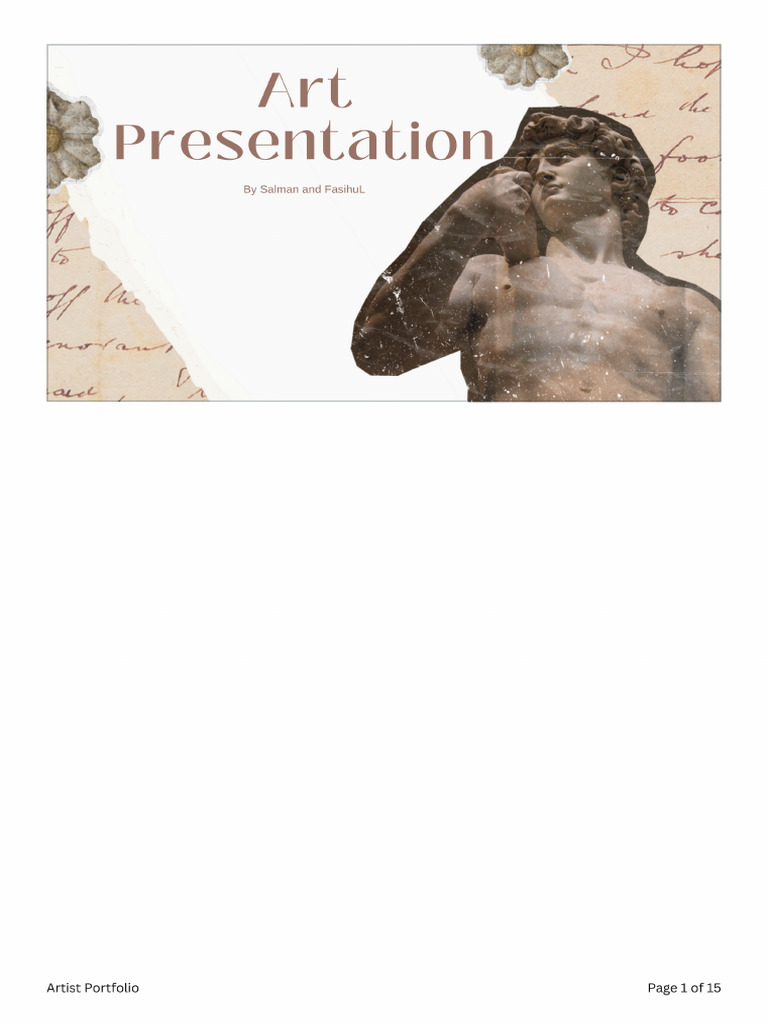 Artist Portfolio | PDF