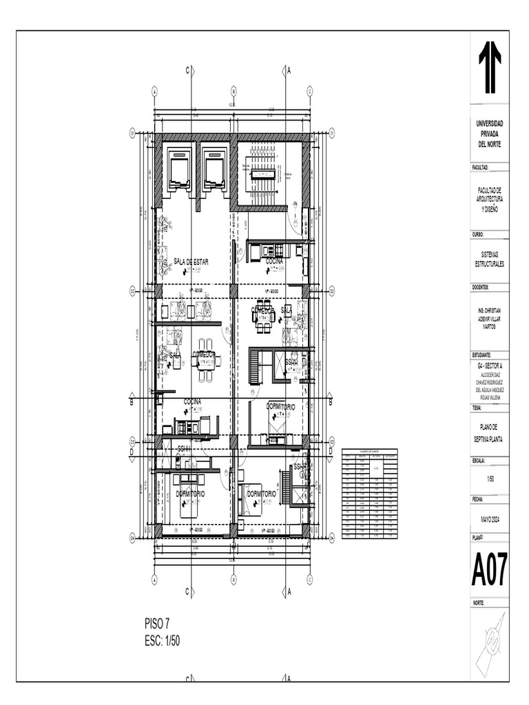 Planimetria Sistemas (1) - Piso 7 | PDF