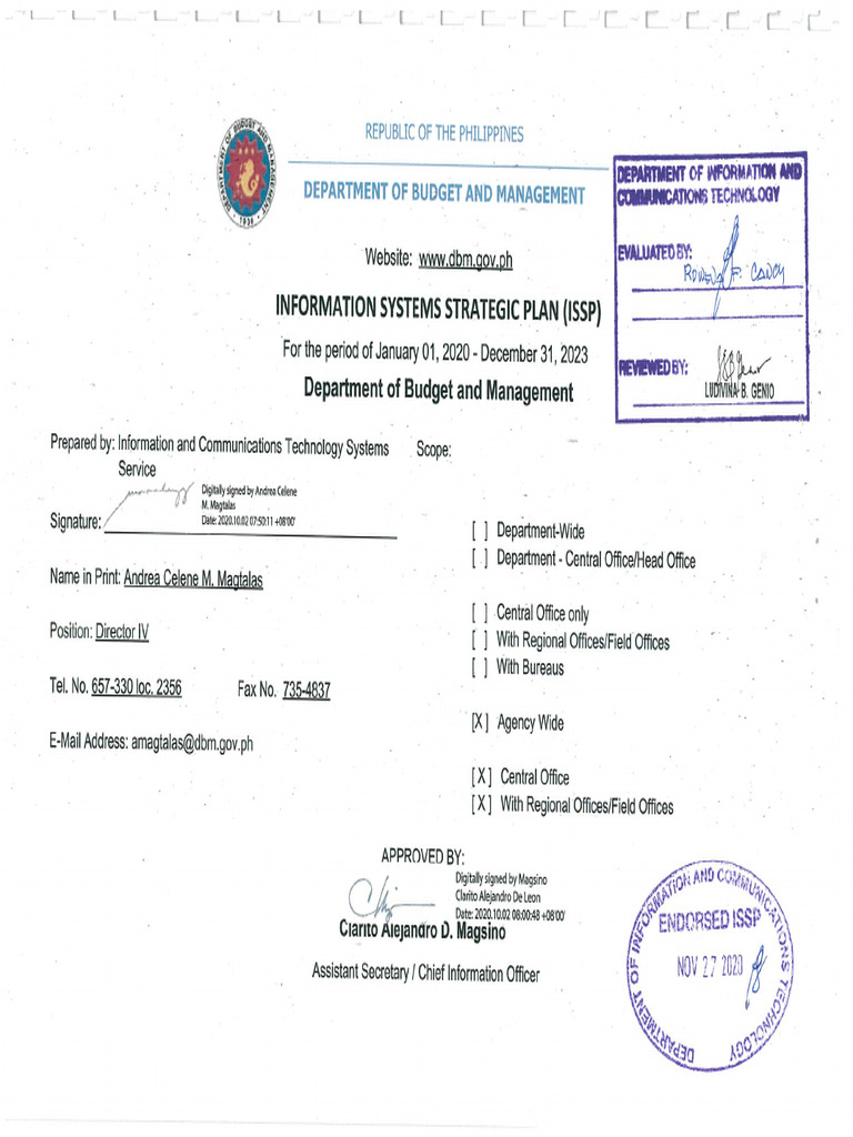 Issp 2020 2023 | PDF