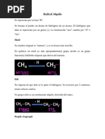 Tabla Radicales Alquilo Mas Sencillos y Sus Nombres Triviales | PDF