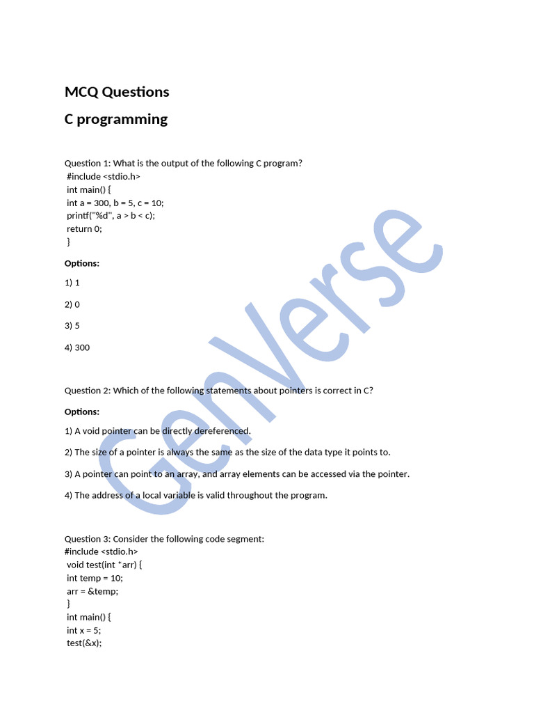 C Programming MCQ Without Ans 2024-08-23 04-50-36-837477 | PDF