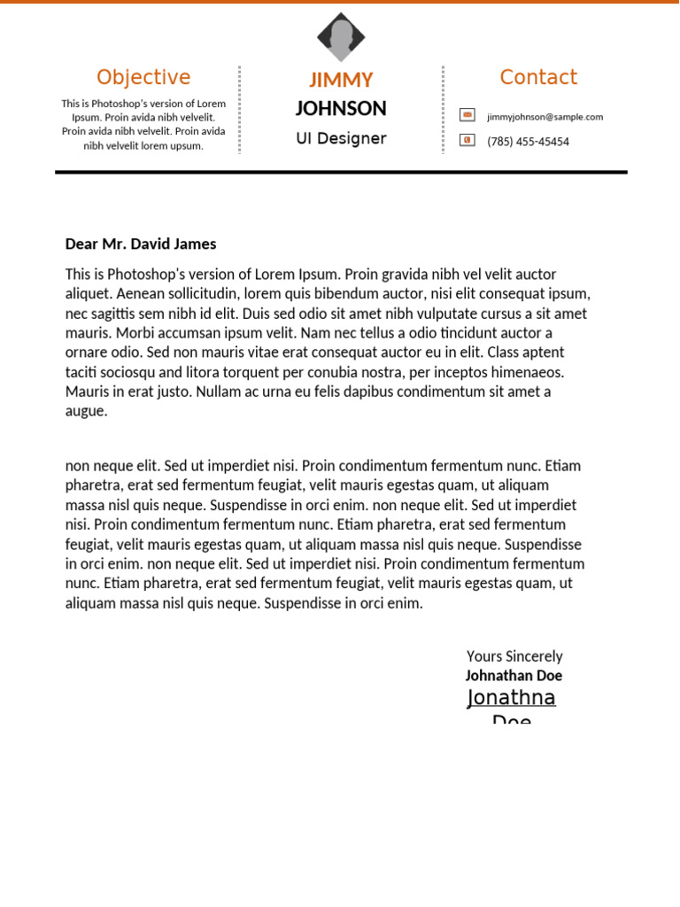 Cover Letter Color 1 US Letter | PDF