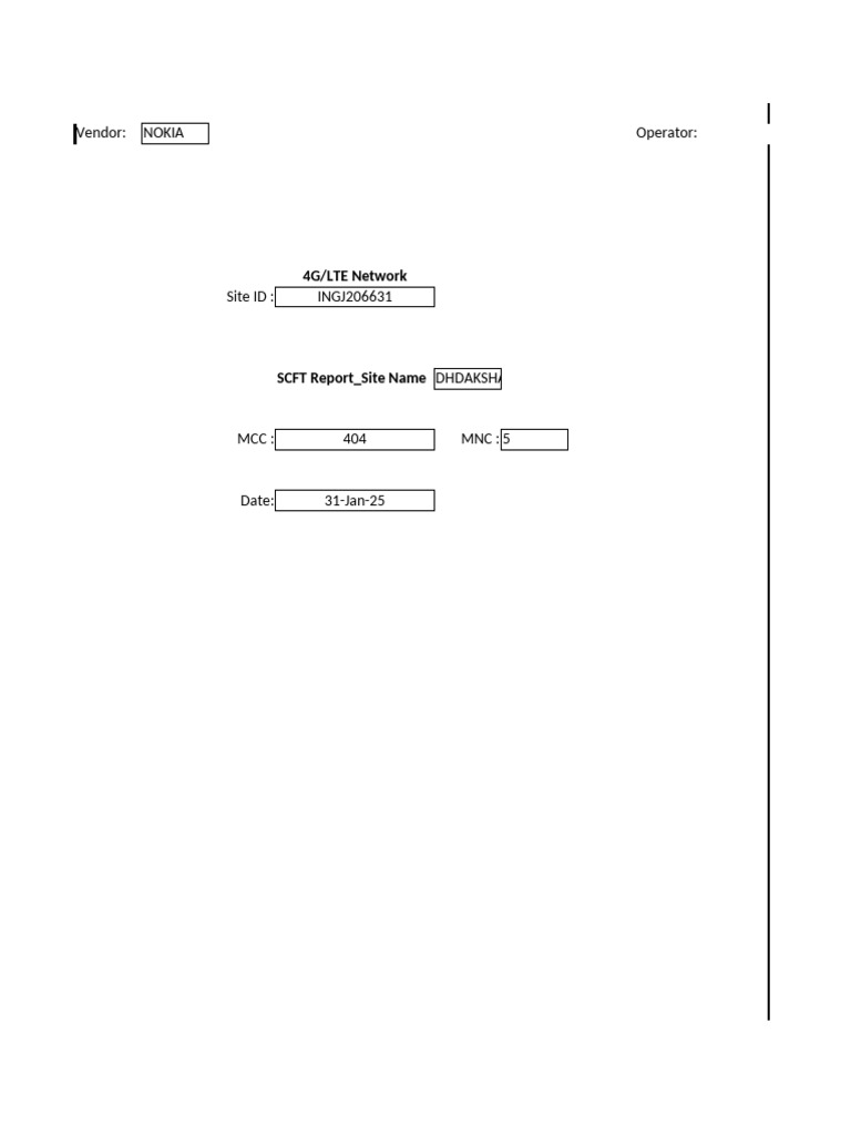 Vil Nok Guj Ingj206631 Fdd 900 | PDF | 4 G | Physical Layer Protocols