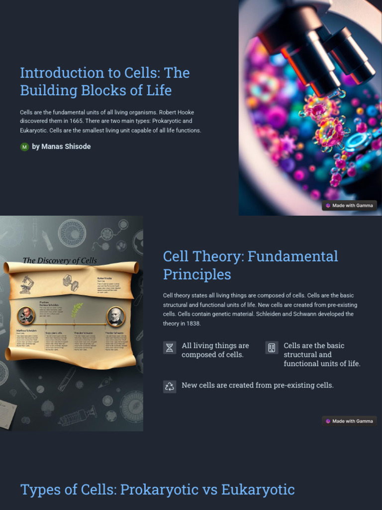 Introduction-to-Cells-The-Building-Blocks-of-Life | PDF | Cell (Biology ...