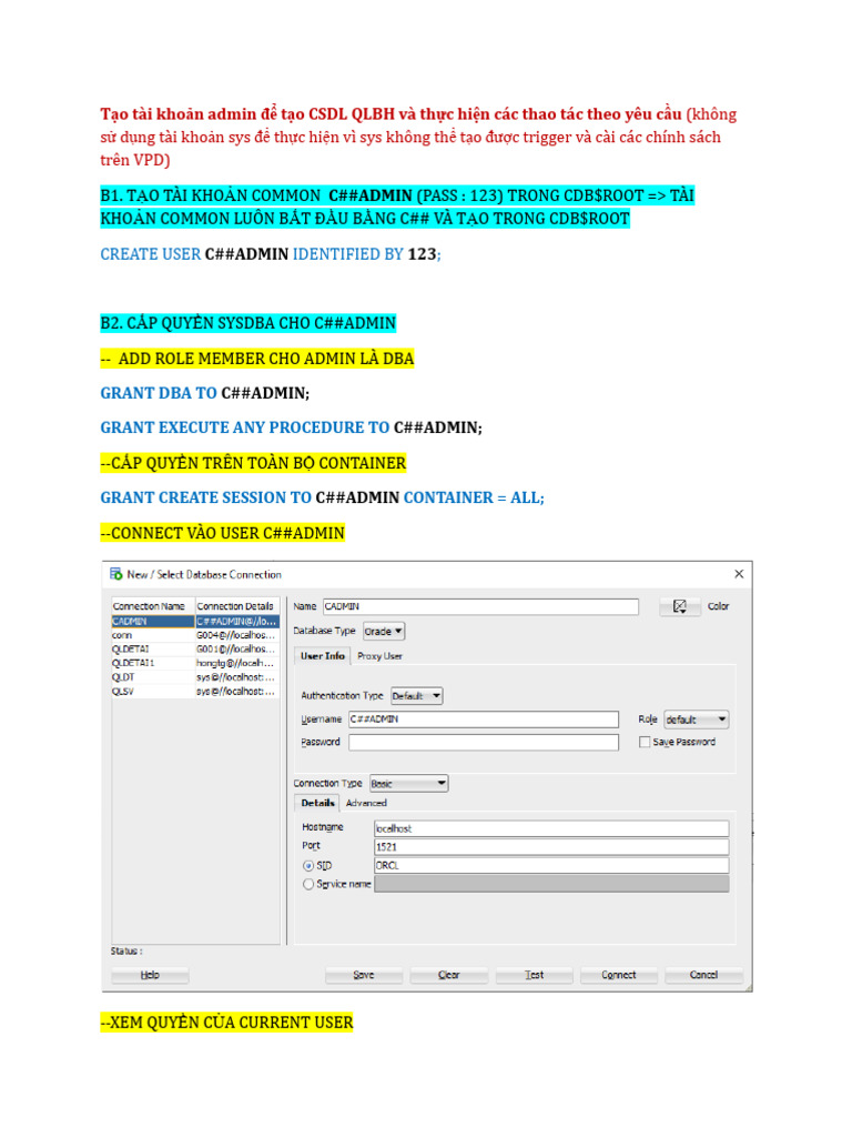 HD Dac - Rbac - VPD - Ols - SV | PDF