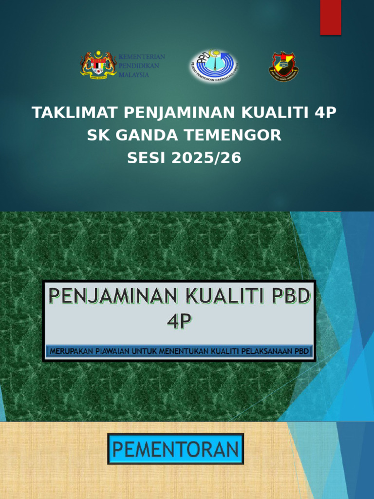 Taklimat Penjaminan Kualiti 2025 | PDF