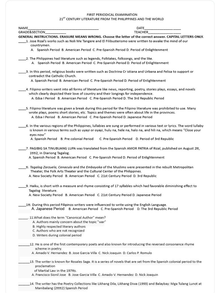First Periodic Exam in 21st 2022 2023 Final Compress | PDF
