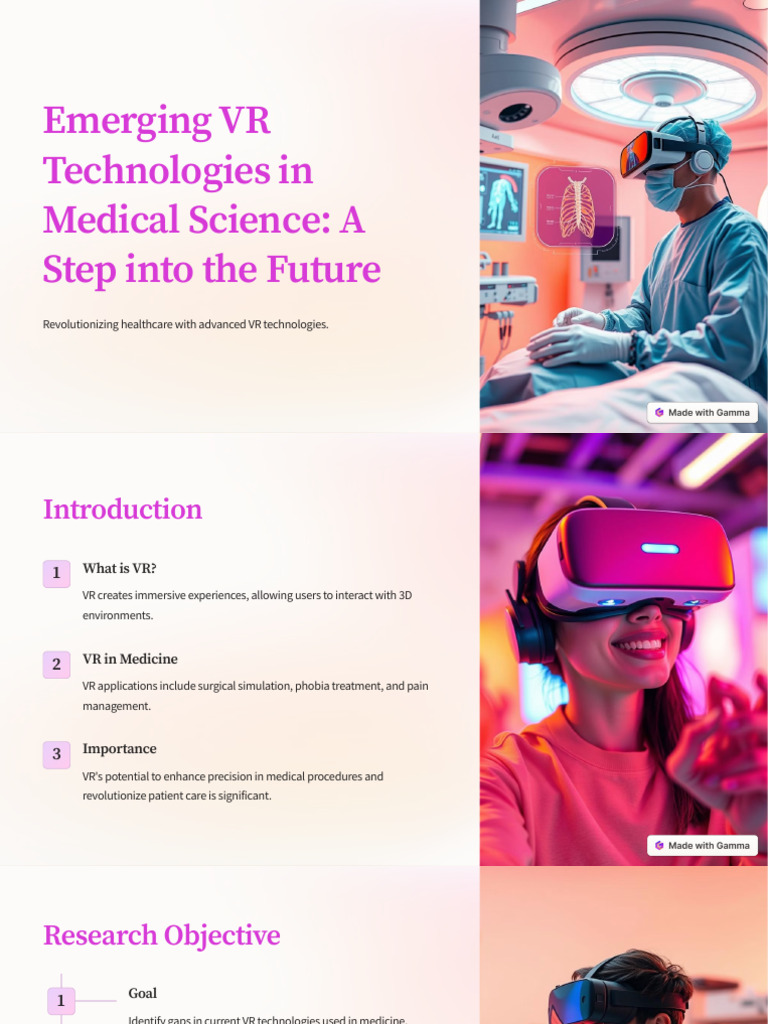 Emerging VR Technologies in Medical Science A Step Into The Future ...