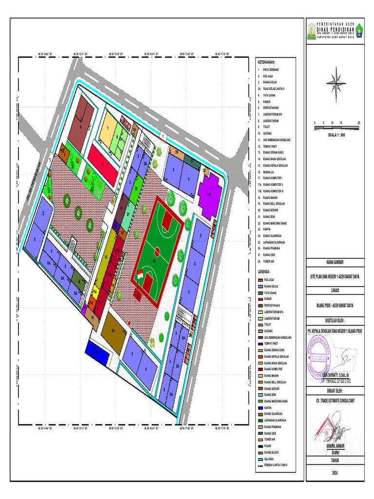 Site Plan Gambar Sekolah | PDF