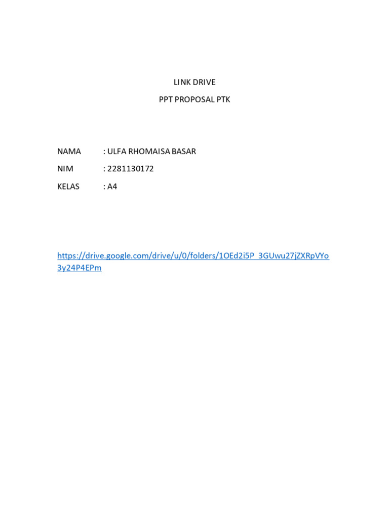 2281130172 Ulfa Rhomaisa Basar a4 Video Presentasi Ptk | PDF