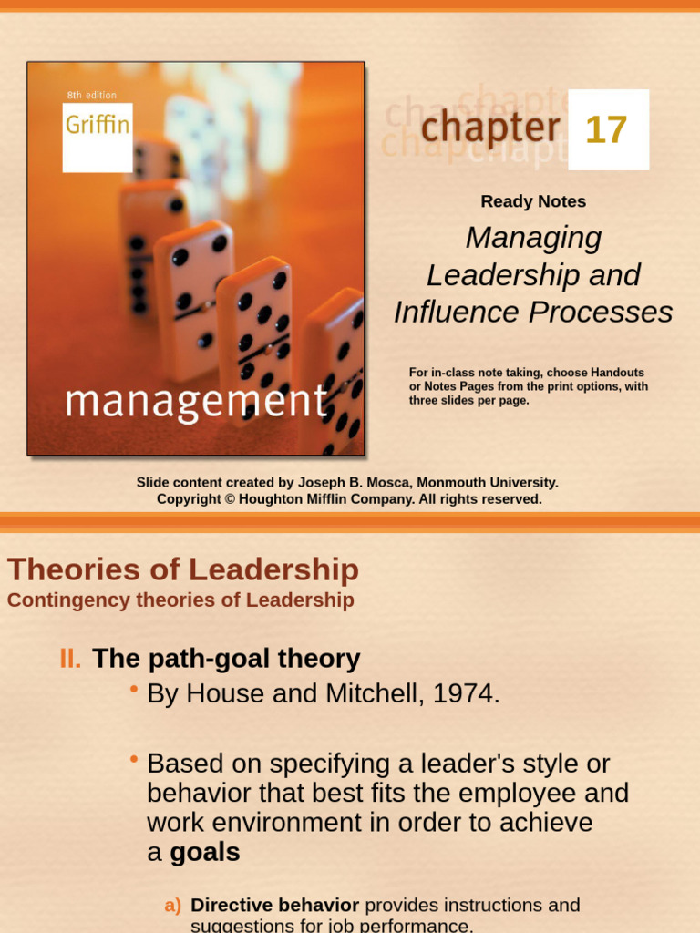 Managing Leadership and Influence Processes P3 | PDF | Leadership ...