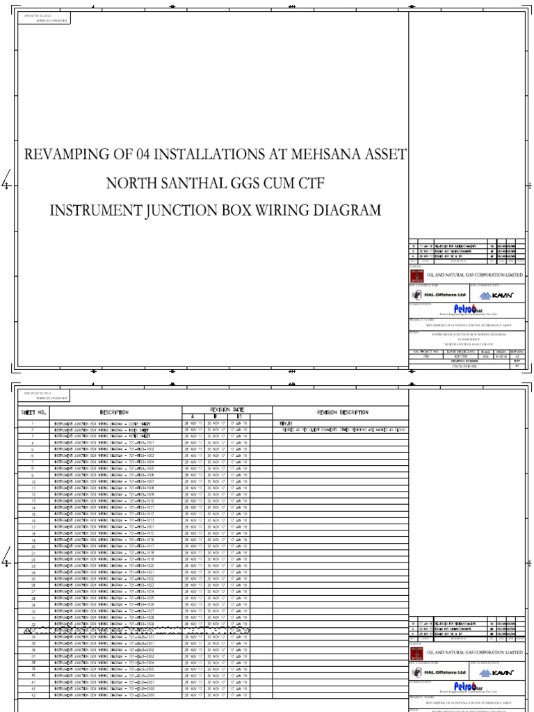 Instrument Junction Box Wiring Diagram | PDF | Natural Gas | Fuel Gas