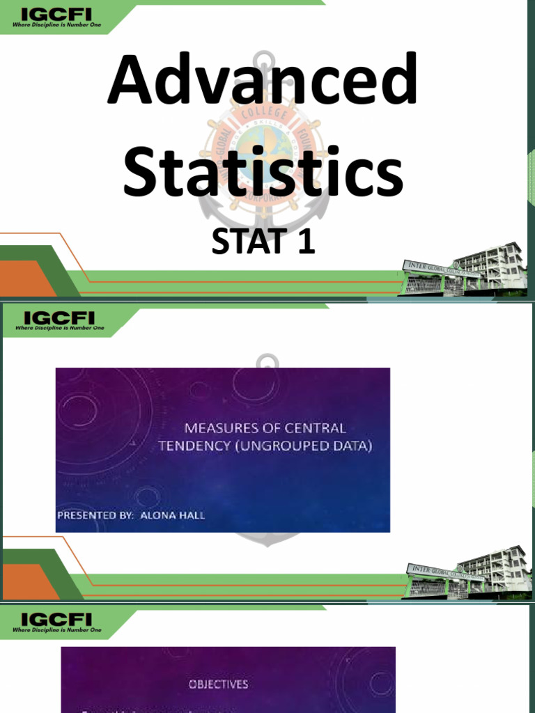 Week 5 Presentation1 Statistics | PDF