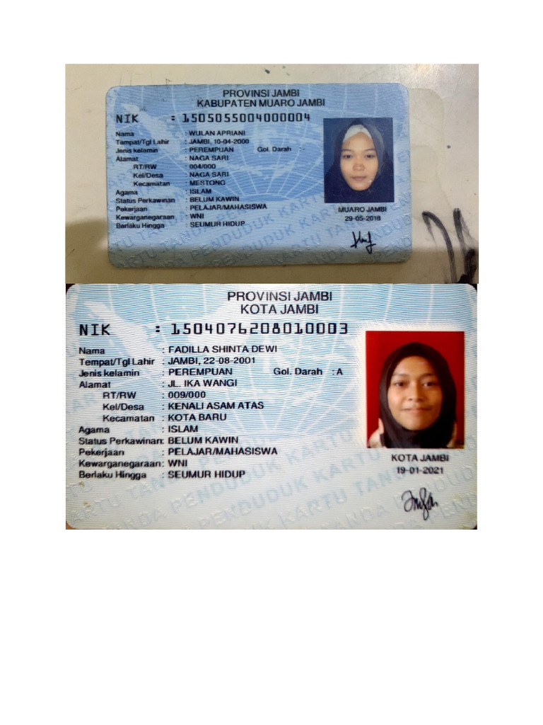 No KTP Rek Baru | PDF