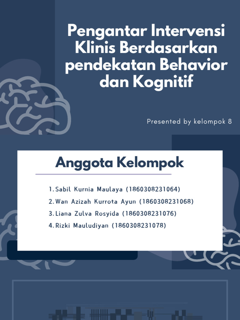 Kel - 8 Intervensi Pendekatan Behavior Dan Kognitif | PDF