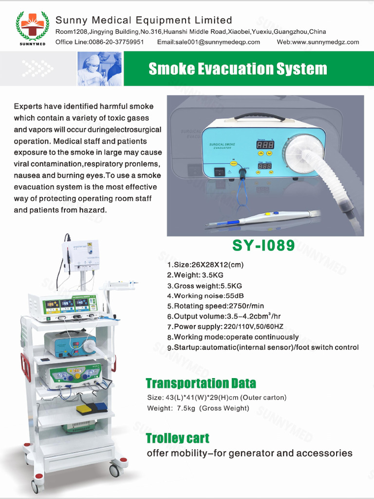 SY-I089 Smoke Evacuation System | PDF