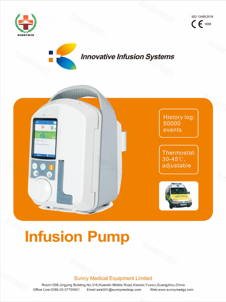 SY G076 4 Infusion Pump | PDF