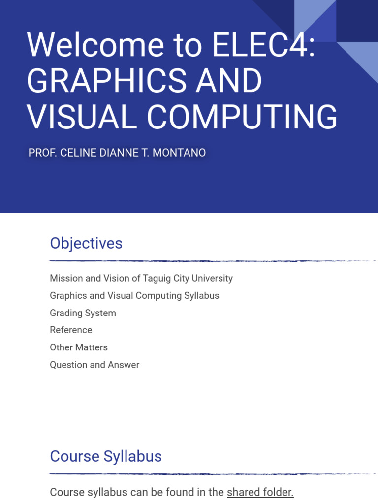 Week 1 Orientation and Introduction | PDF