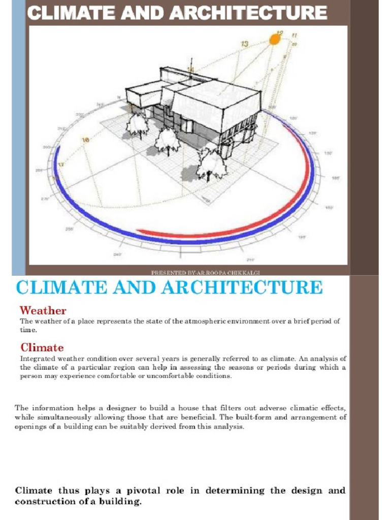 Climatology- Climate and Architecture | PDF