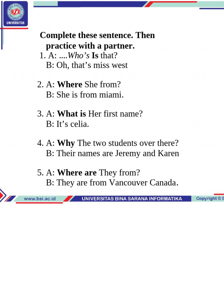 English Dialogue Practice Exercise | PDF